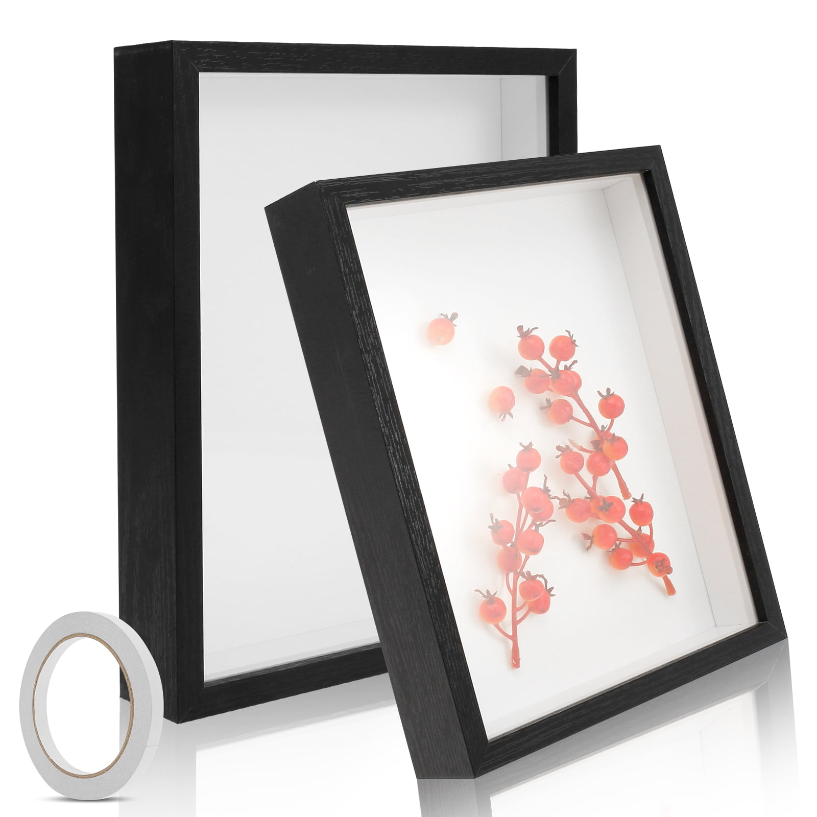 2 Pack Shadow Box Frame Display Case Display Case Box for Memorabilia ...