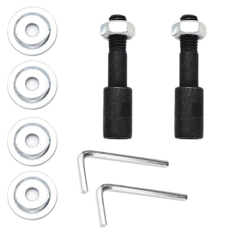 2 Pack Shaft Arbor Extender, Bench Grinder Extension Shaft, 8 mm to 10 ...