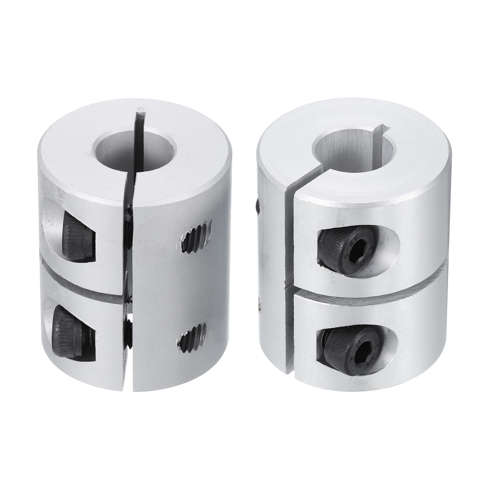 2 Pack Shaft Coupling 10mm to 10mm Aluminium Single Split Clamping ...