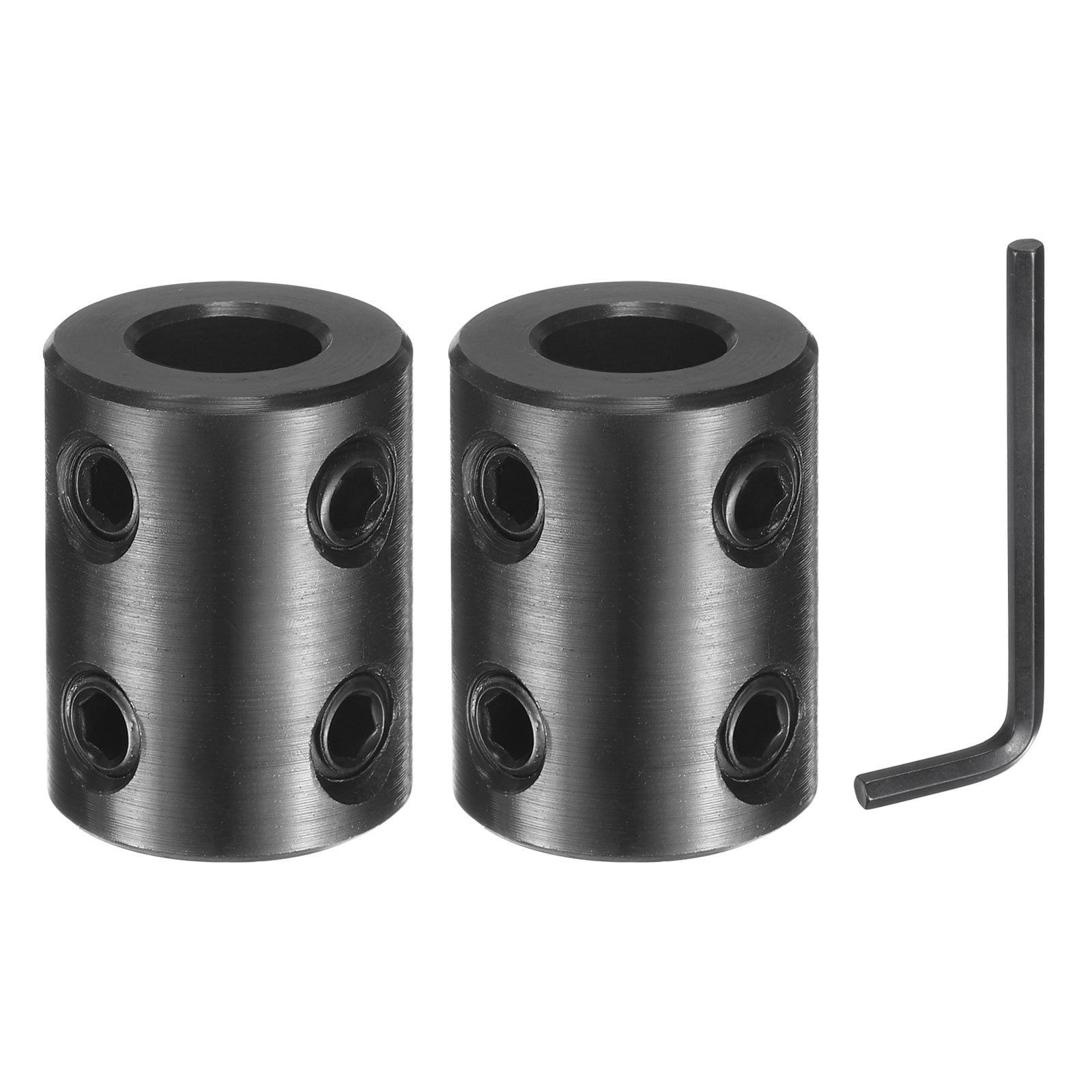 2 Pack Shaft Coupling, 3/8" Bore 3/4" OD 1" Length Black Oxide Plated ...