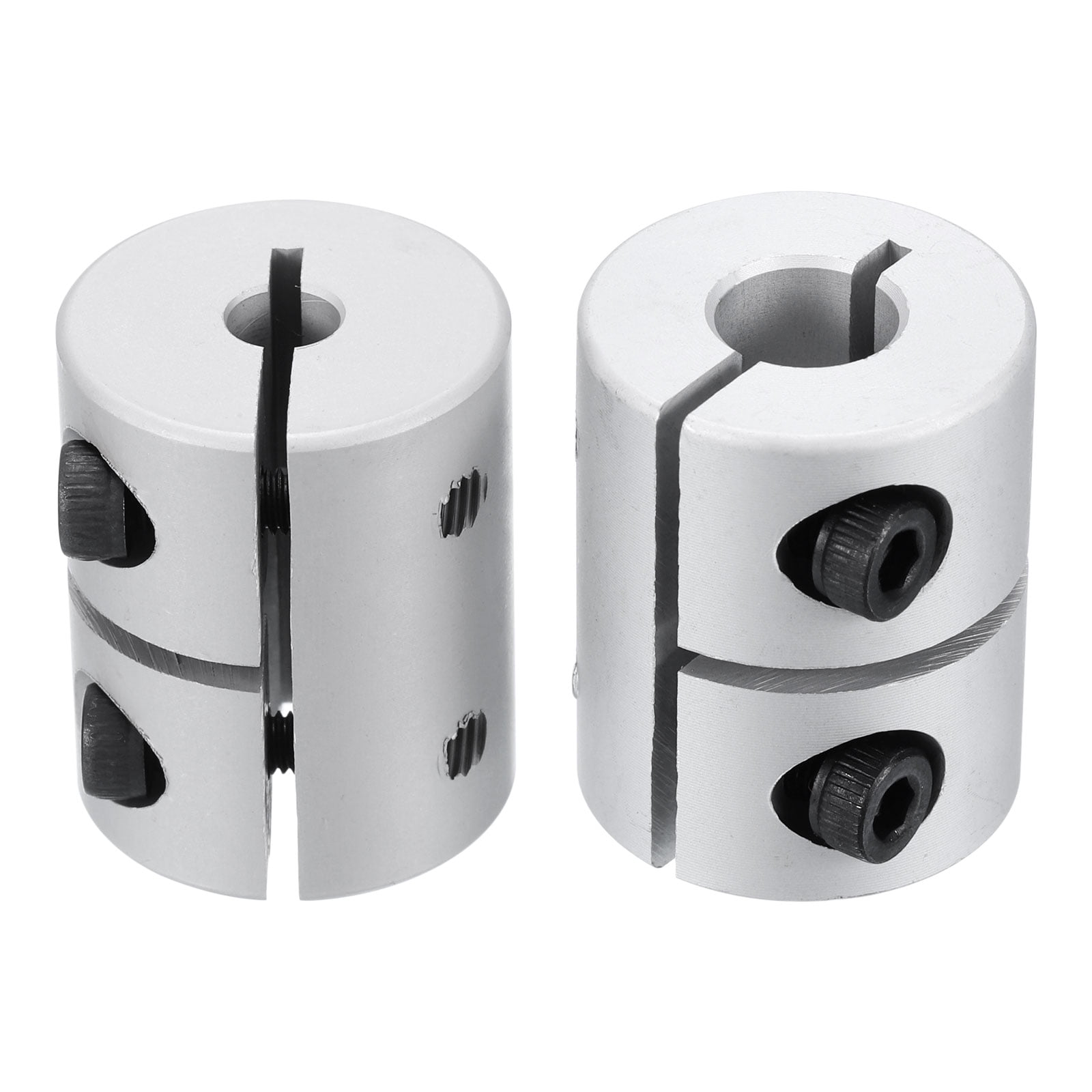 2 Pack Shaft Coupling 5mm to 8mm Aluminium Single Split Clamping ...