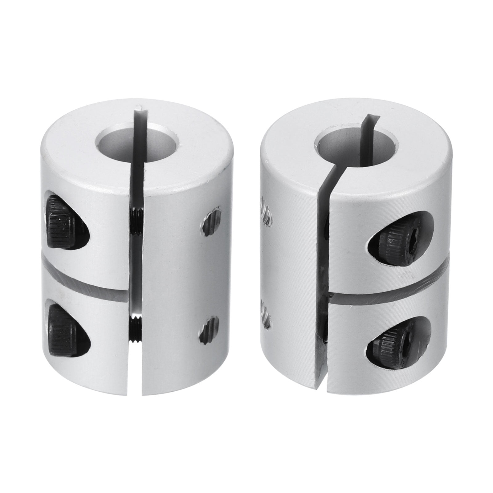 2 Pack Shaft Coupling 8mm to 8mm Aluminium Single Split Clamping ...