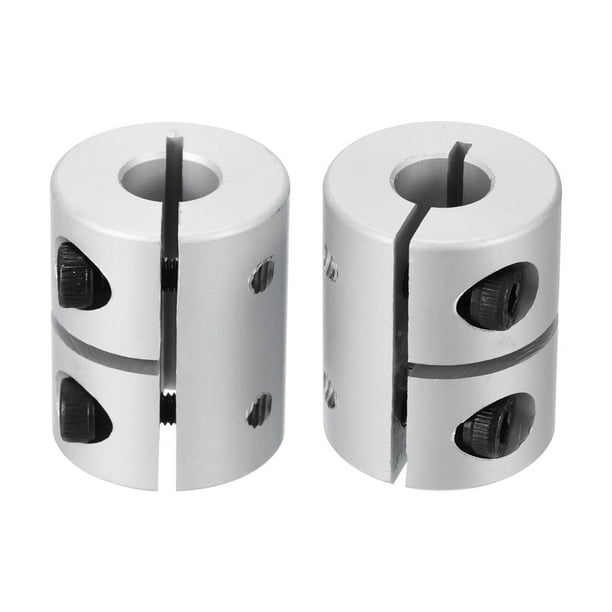 2 Pack Shaft Coupling 8mm to 8mm Aluminium Single Split Clamping ...