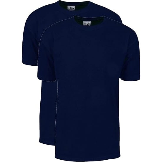 2 Pack Shaka Wear Men's Max Heavyweight Short Sleeve Crew Neck T-Shirt ...