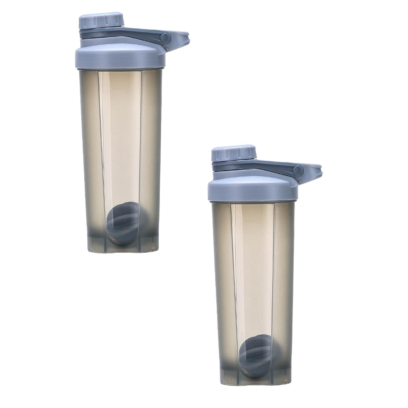 2 Pack Shaker Bottle Holds Upto 24oz, Portable Workout Whey Protein ...