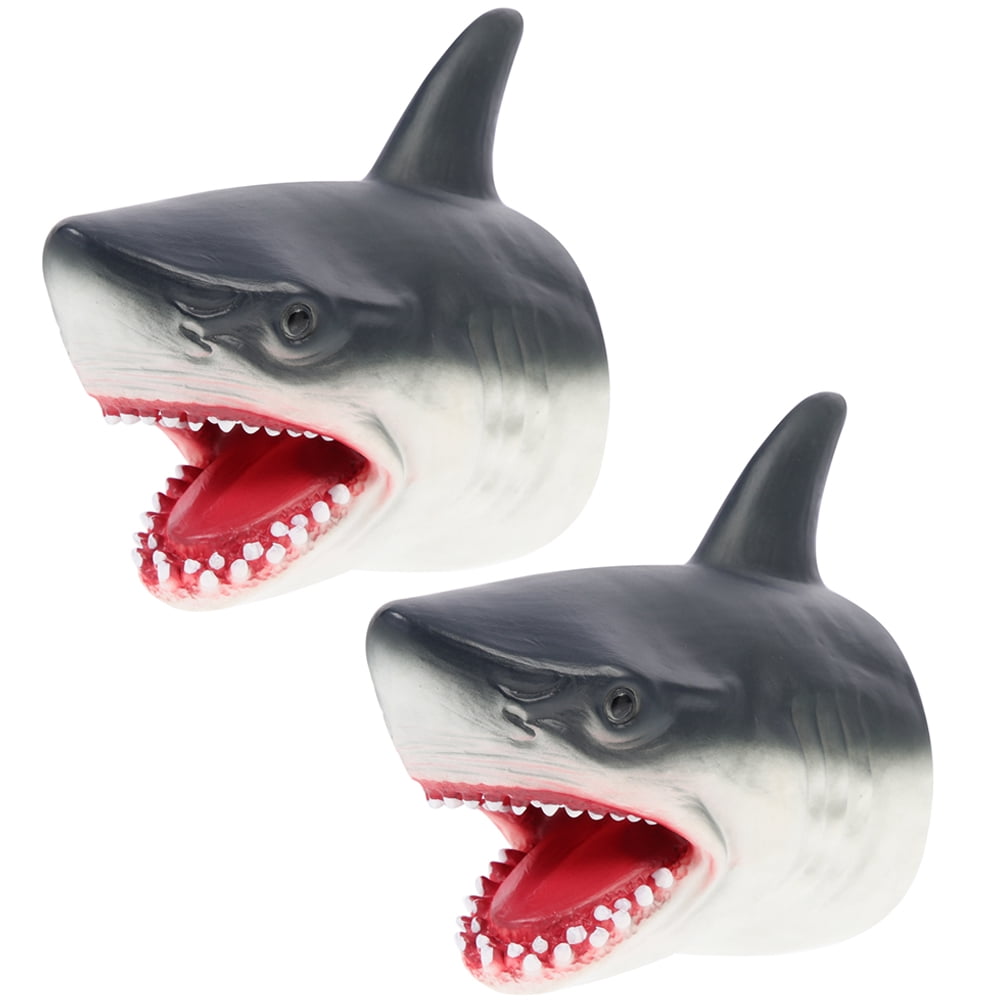 2 Pack Shark Puppet Frog Plush Hand The Marionettes Kids Mittens Parent ...