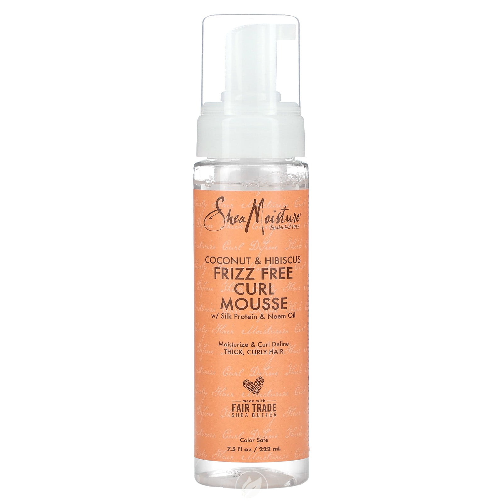 (2 Pack) Shea Moisture Frizz Free Curl Mousse Coconut Hibiscus 7.5oz ...