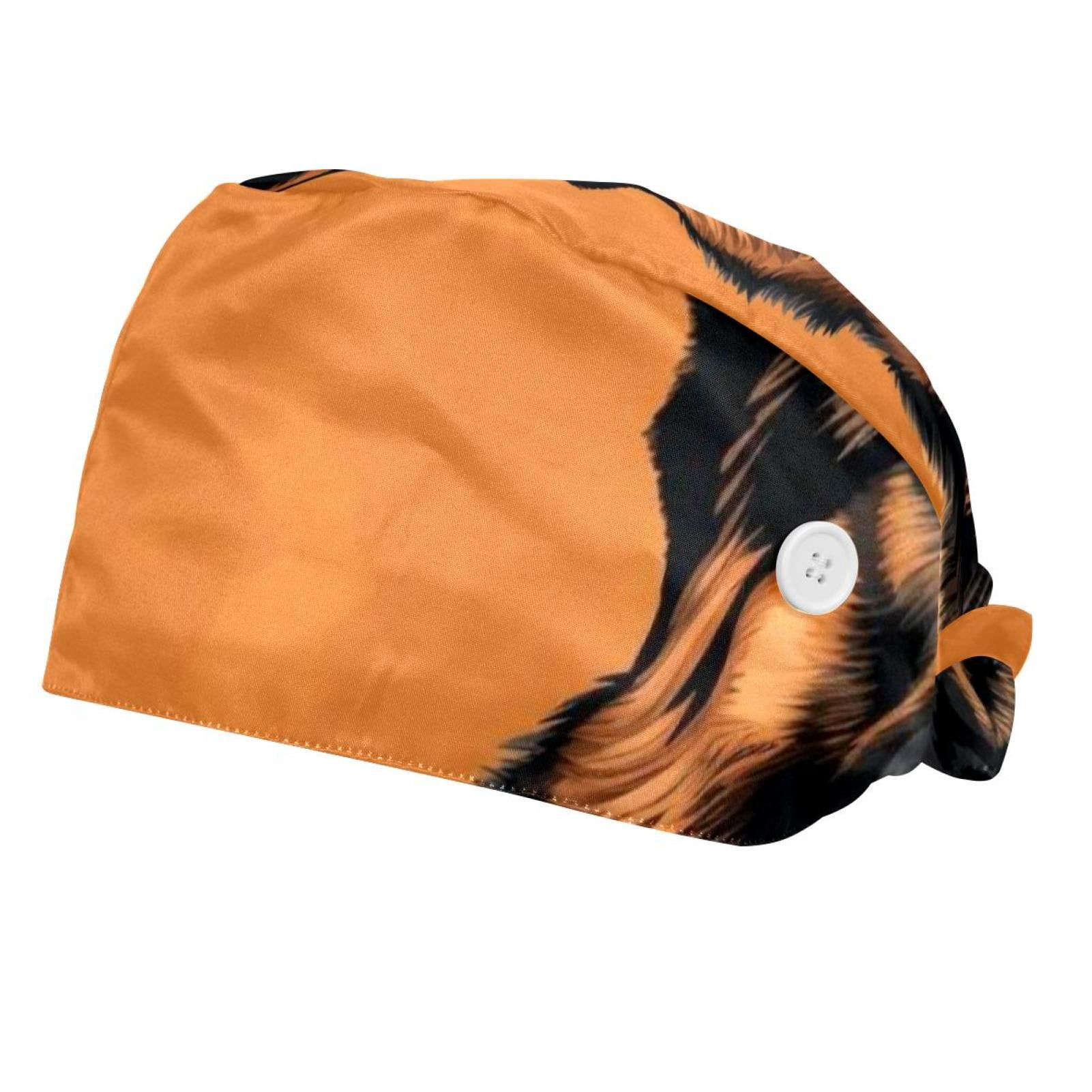 2 Pack Shepherd Dog Adjustable Bouffant Caps Hats Working Cap for Men ...