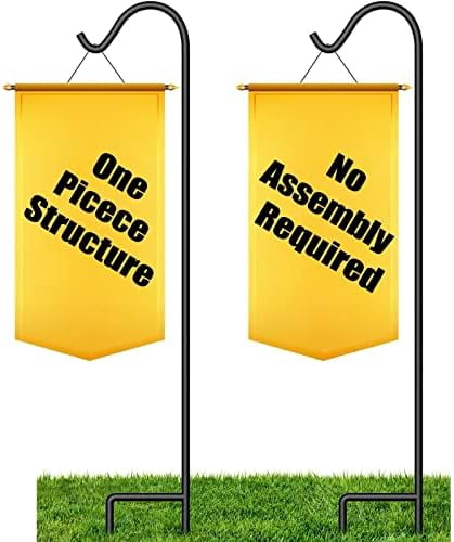 2 Pack Shepherds Hook 92 Inch Tall Shepards One Piece Structure No ...
