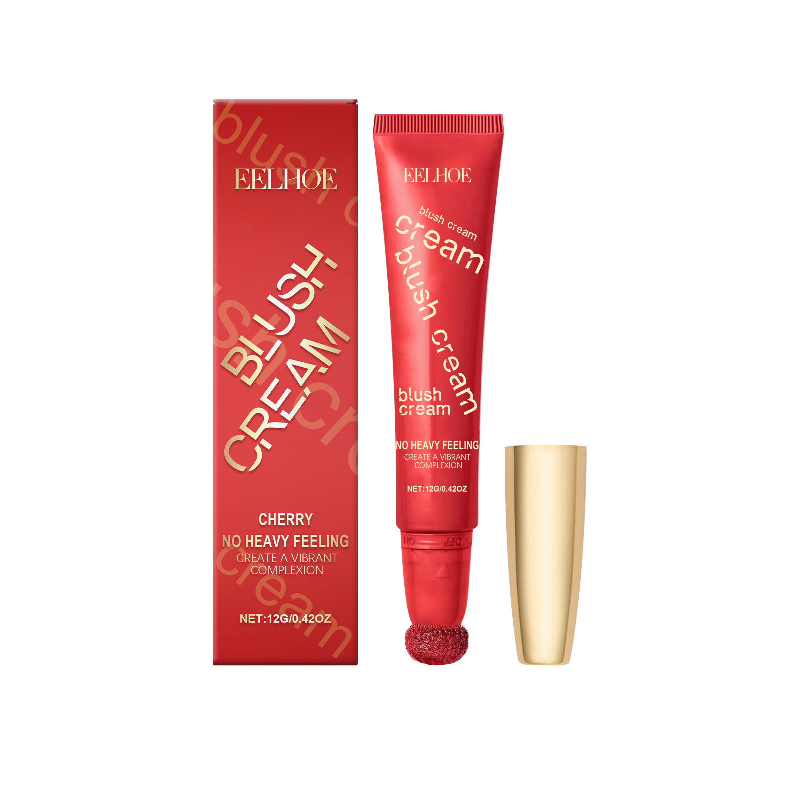 2-Pack Shimmer Blush Cream Series Natural Finish Face Makeup Enhancer ...