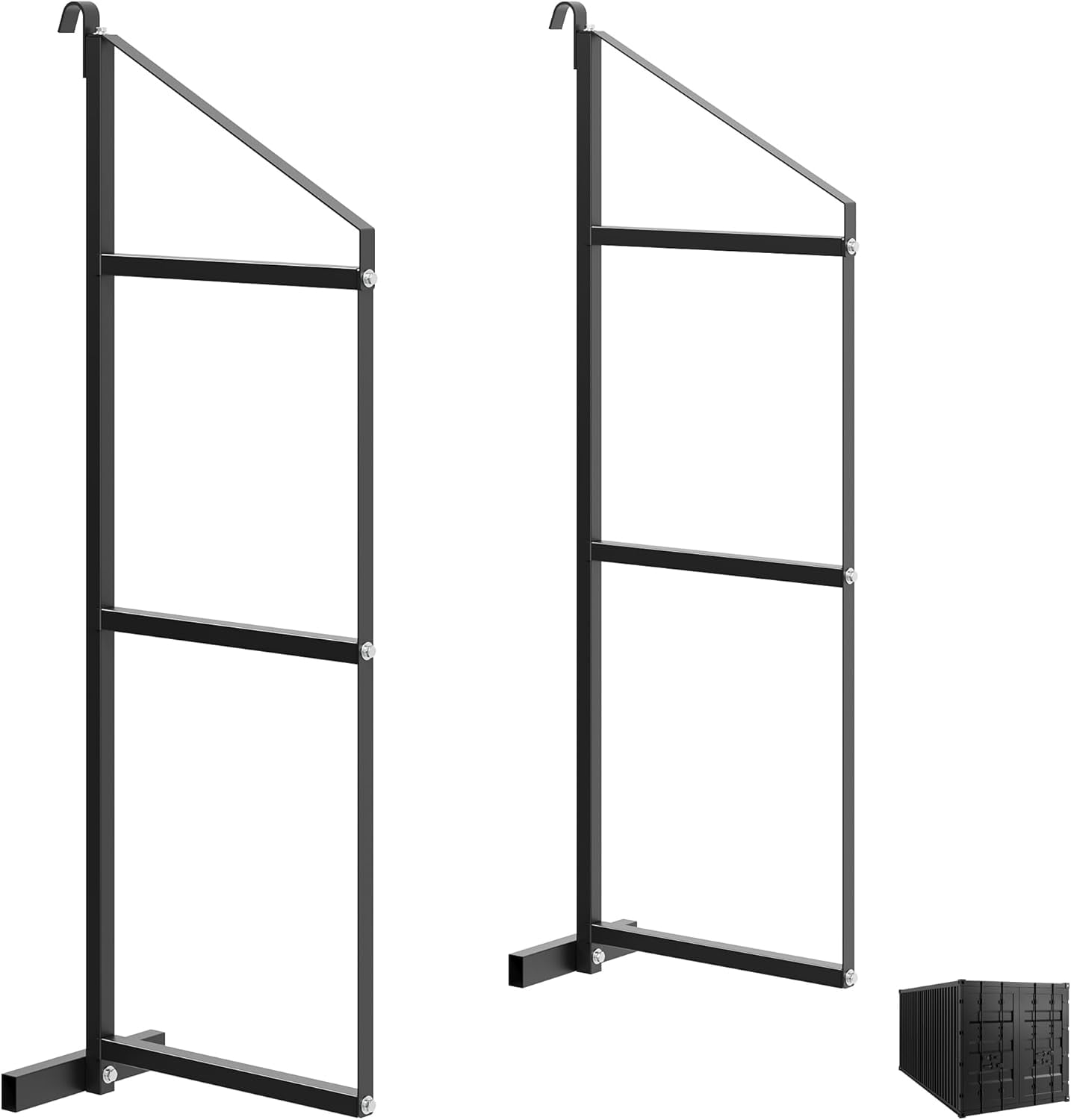 2 Pack Shipping Container Shelving Shelf,Capacity up to 1100 lbs,22''D ...