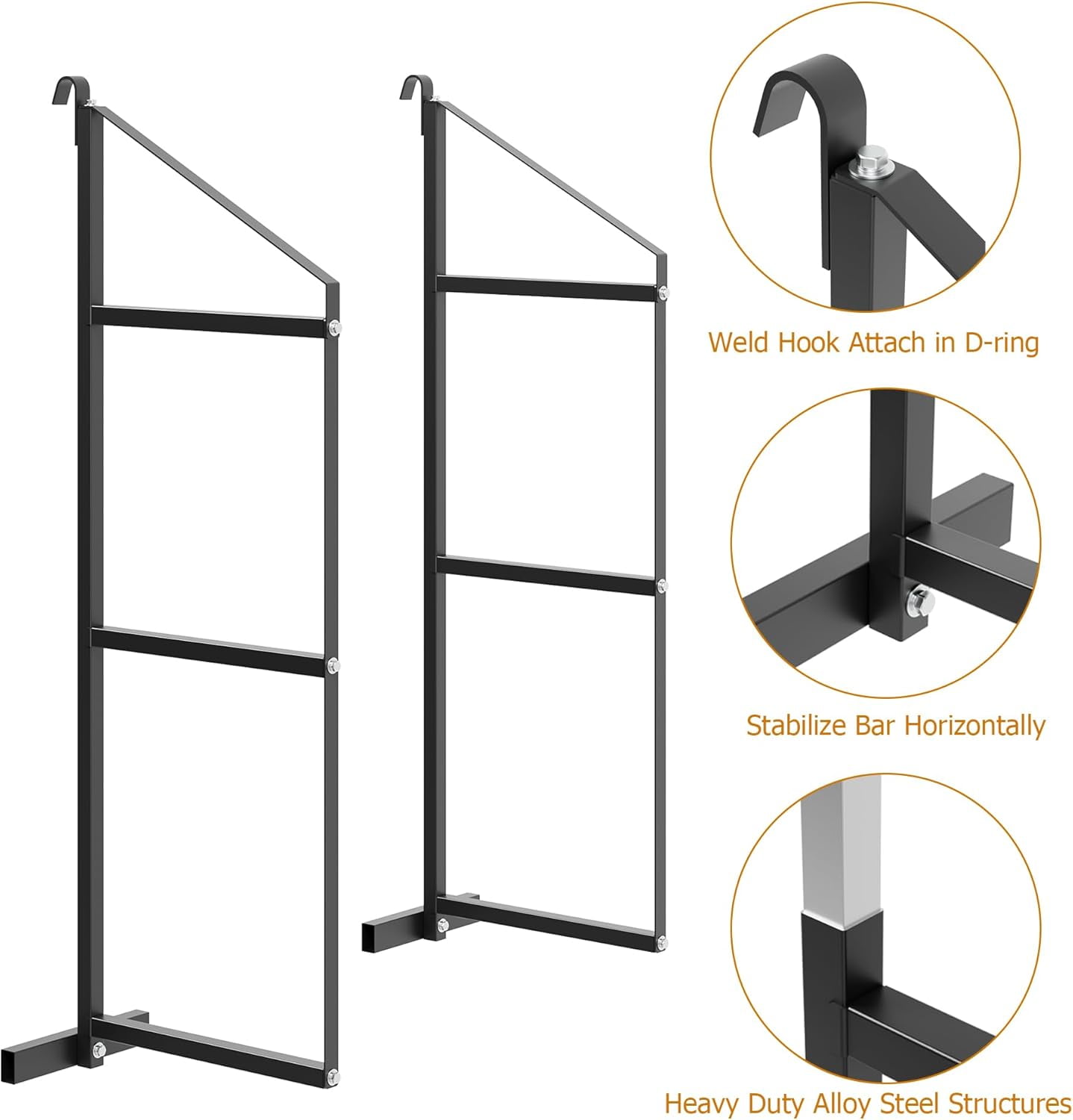 2 Pack Shipping Container Shelving Shelf,Capacity up to 1100 lbs,22''D ...