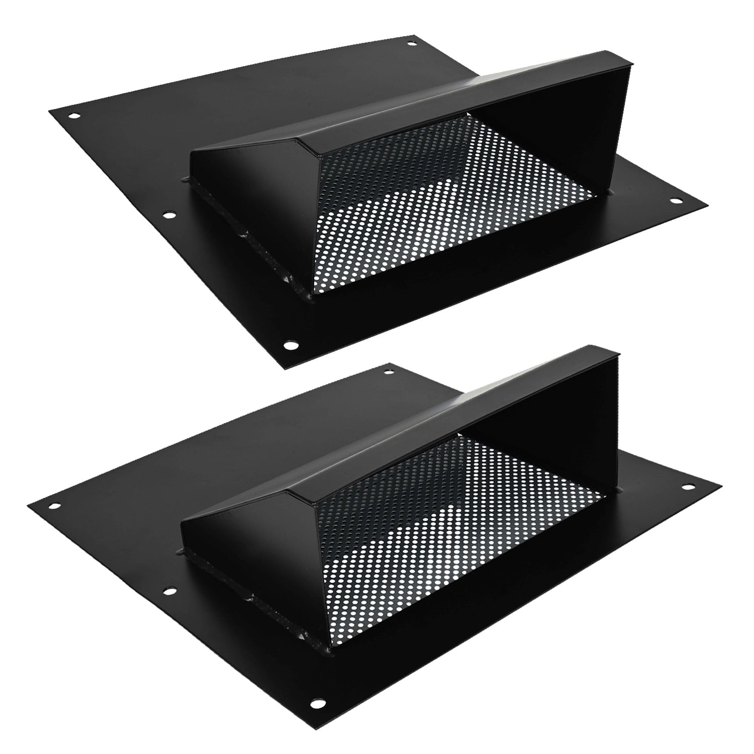 2 Pack of Shipping Container Vent with Bug Screen - 13'' X 13'' Black ...