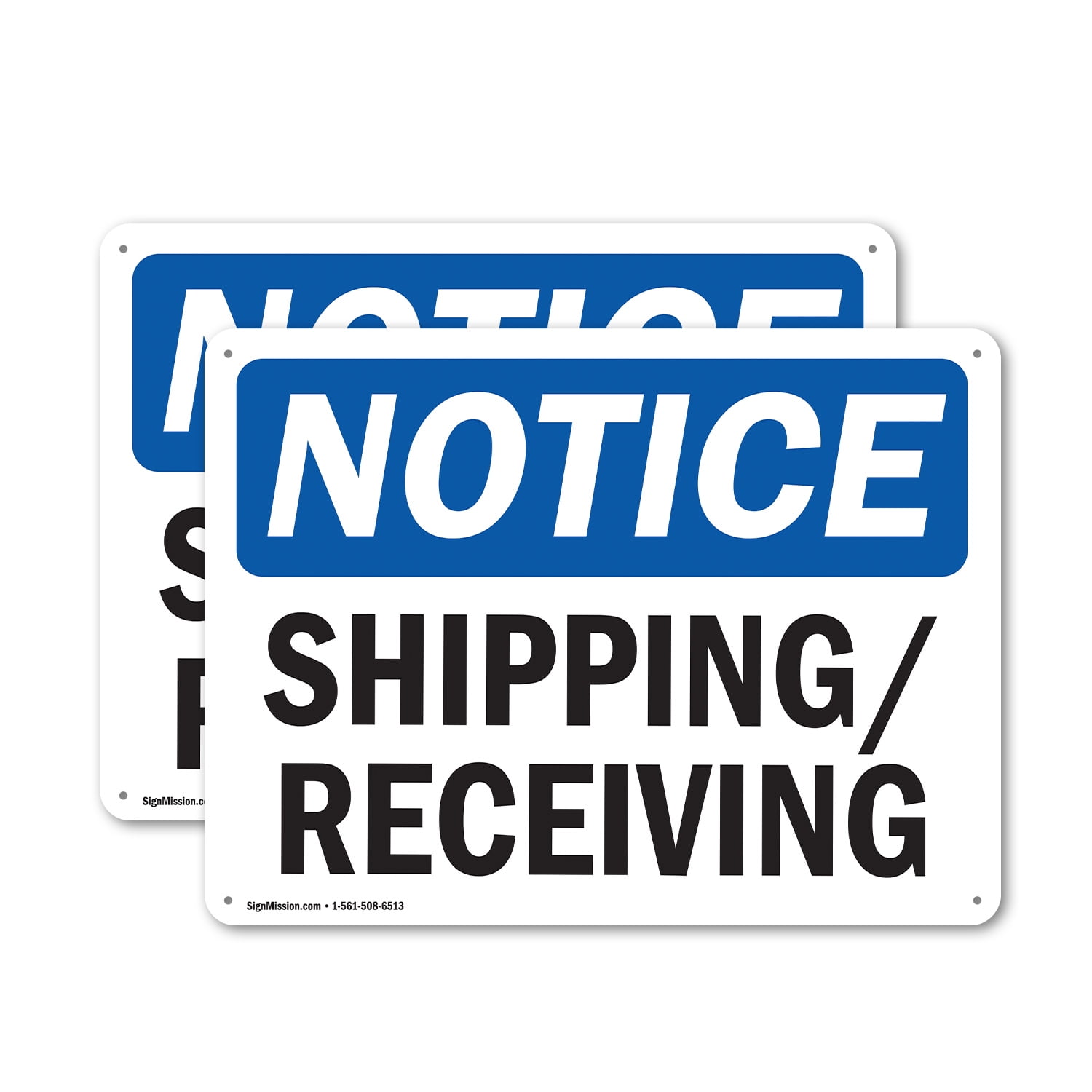 (2 Pack) Shipping Receiving OSHA Notice Sign 14 Inch X 10 Inch Indoor ...