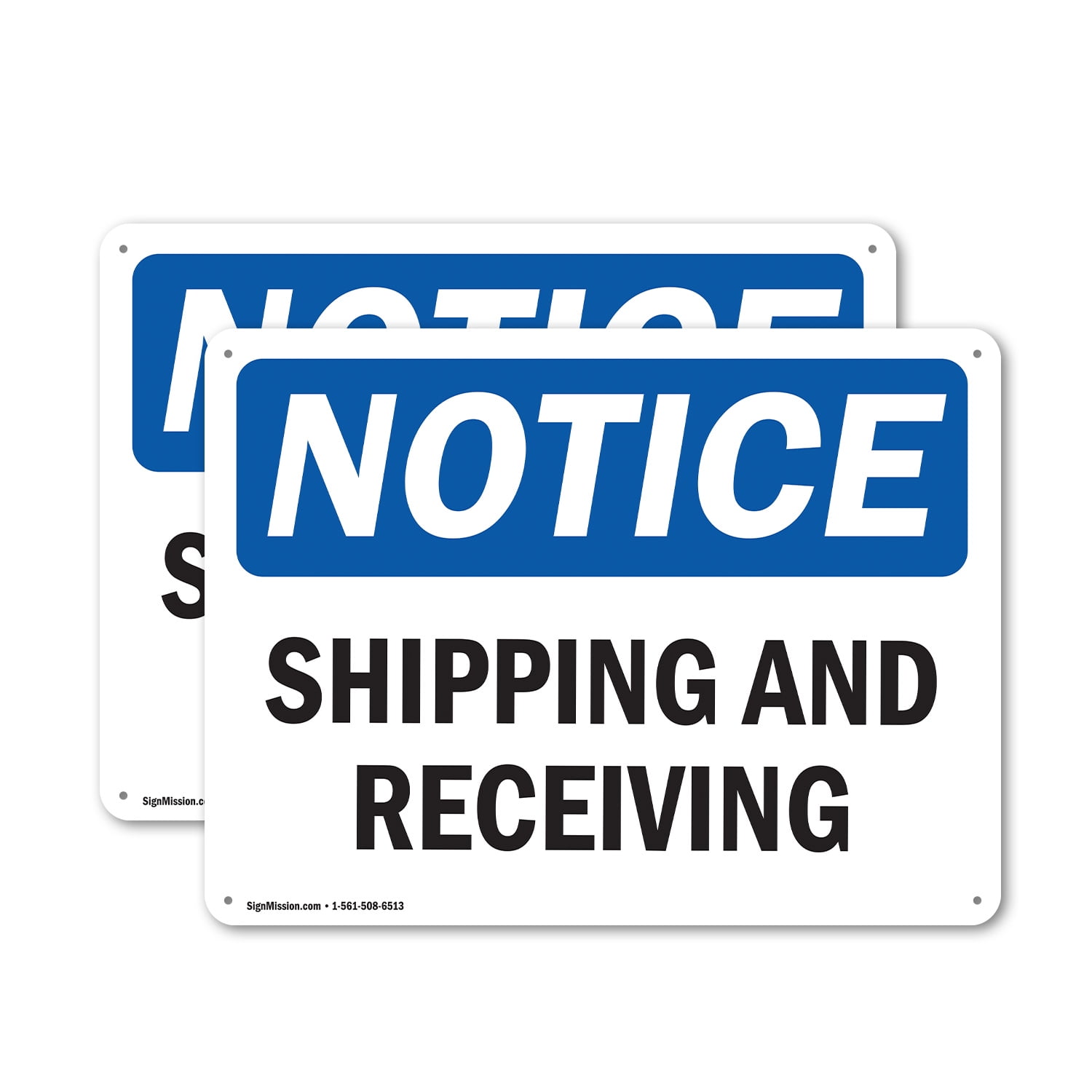 (2 Pack) Shipping And Receiving OSHA Notice Sign 24 Inch X 18 Inch ...