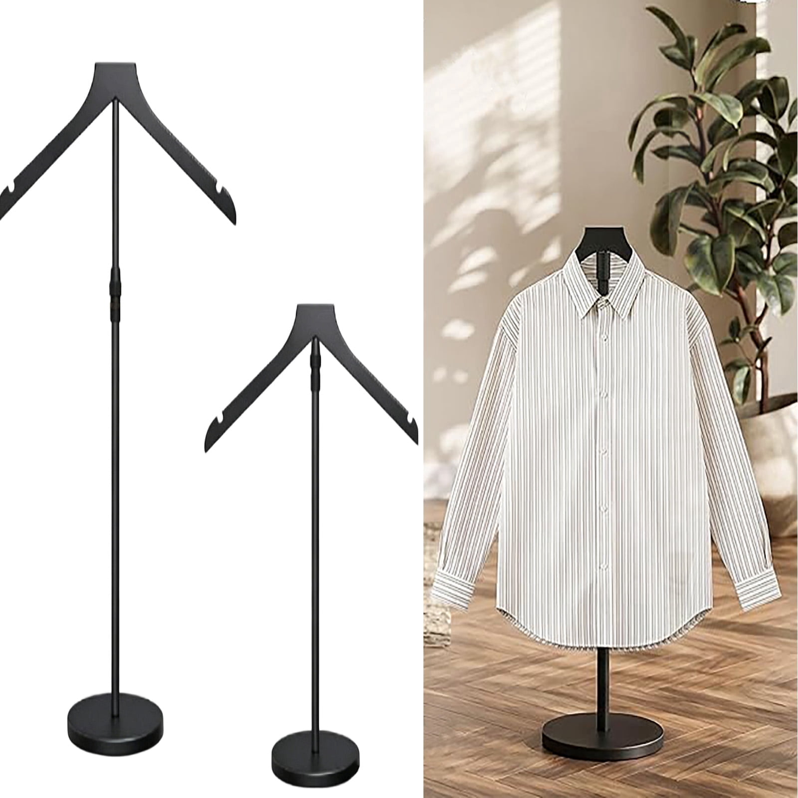 2 Pack Shirt Display Stand, 20-34 inch Height Adjustable Dress Form ...