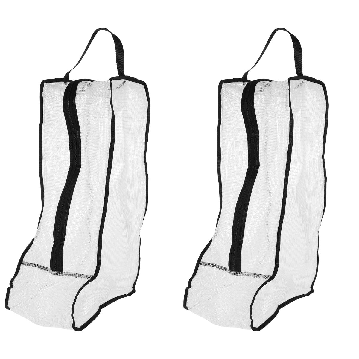 2 Pack Shoe Storage Bag Zipper Black Border Tote Organizer Waterproofer ...