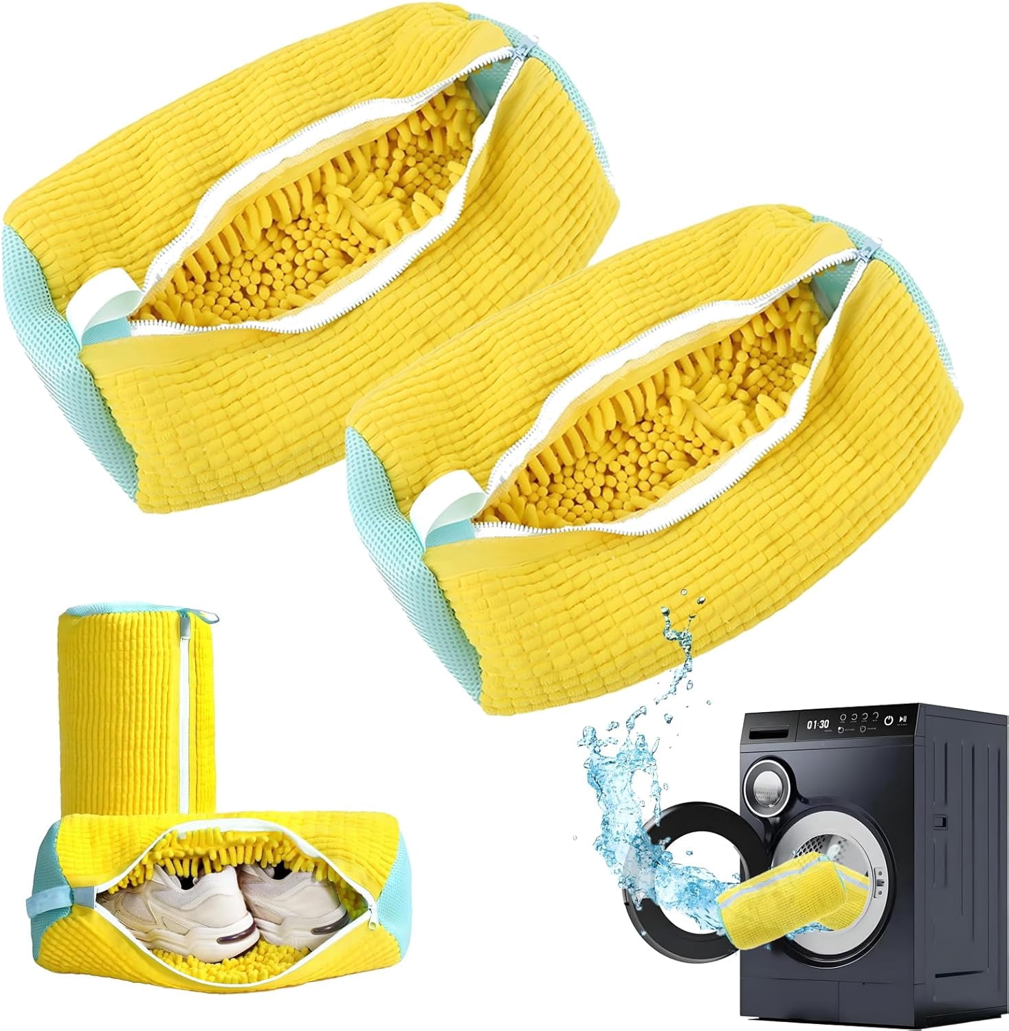 2 Pack Shoe Washing Bag Shoe Mesh Laundry Bags Shoe Bags for Travel ...