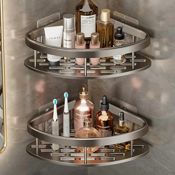 2 Pack Shower Caddy Hanging Portable Corner Shower Caddy Shower Shelf ...