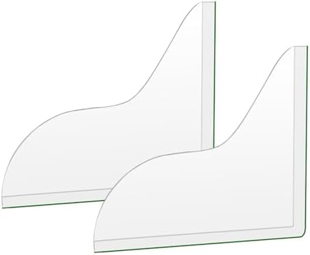 2 Pack Shower Corner Water Guard, Shower Splash Guard Acrylic Self ...