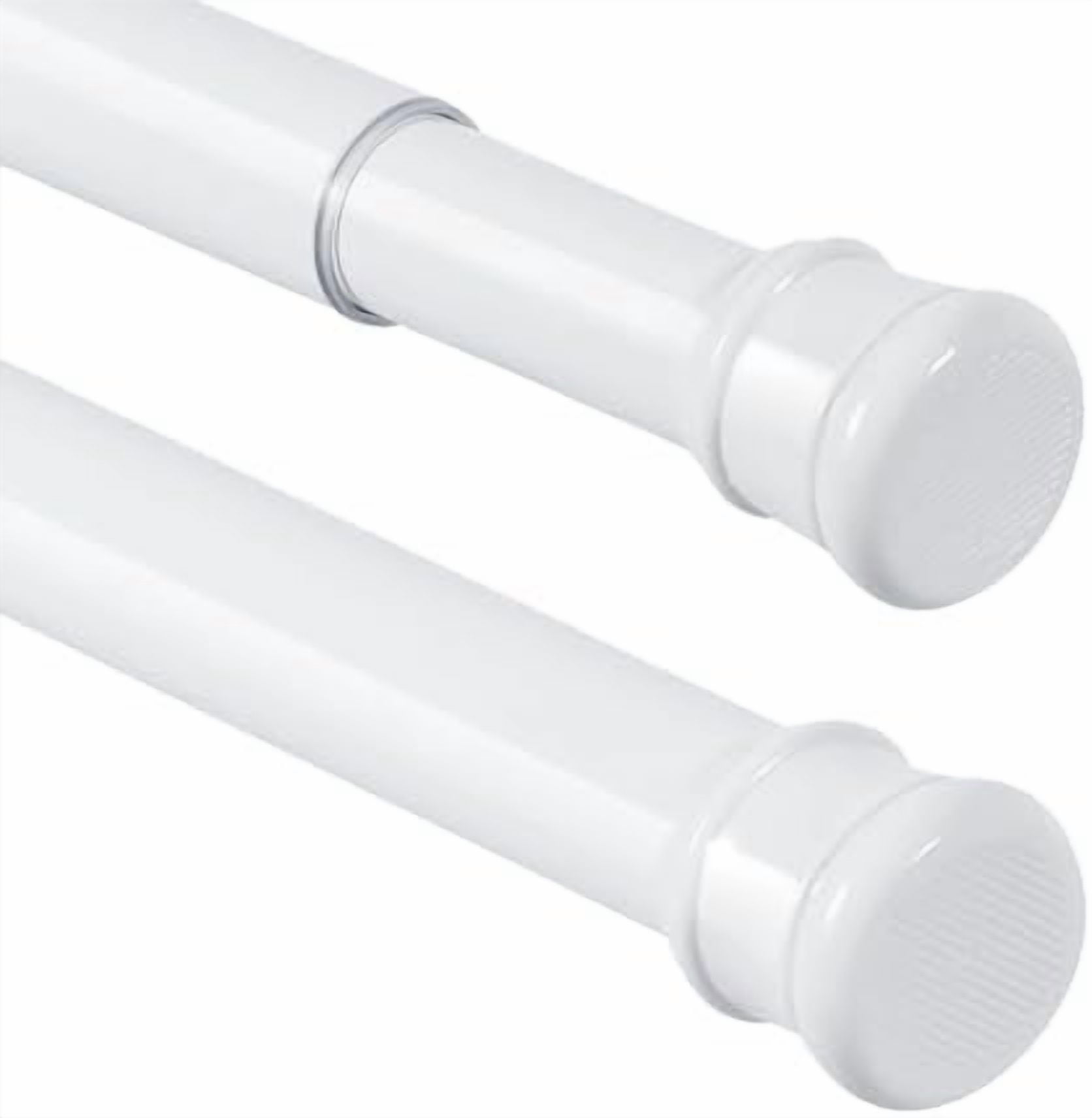 2 Pack Shower Curtain Rod 42-78 Inch, 1" Diameter Spring Long ...