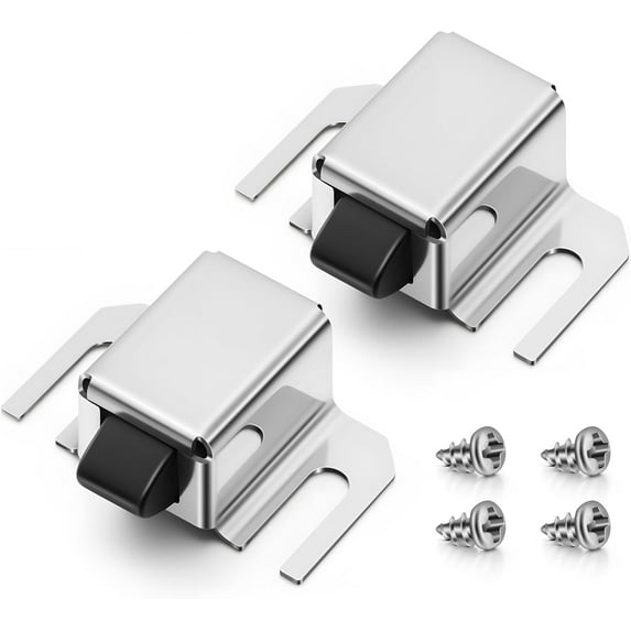 2 Pack Shower Door Latch Replacement, Stainless Steel Single Catch with ...