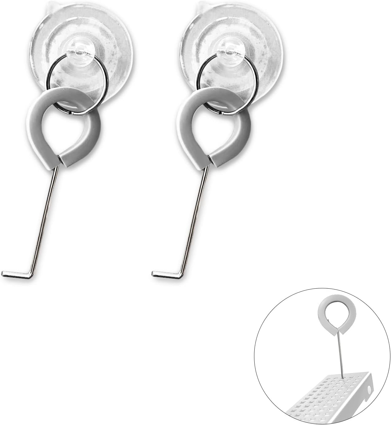 2-Pack Shower Drain Hooks for Drain Cover Removal, Assists with Linear ...
