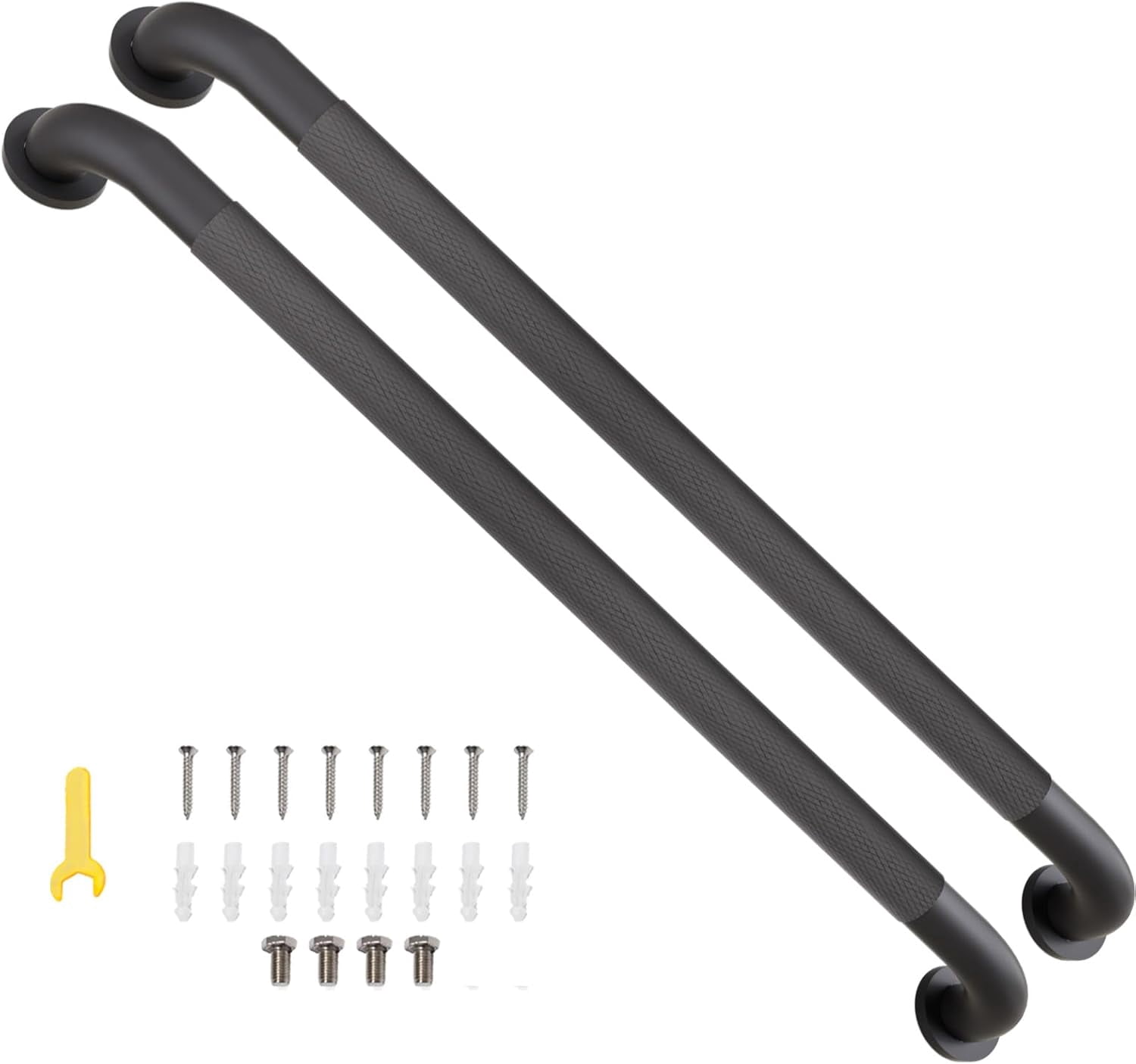 2 Pack Shower Grab Bar,32 Inch Bathroom Grab Bar Handle with Anti-Slip ...