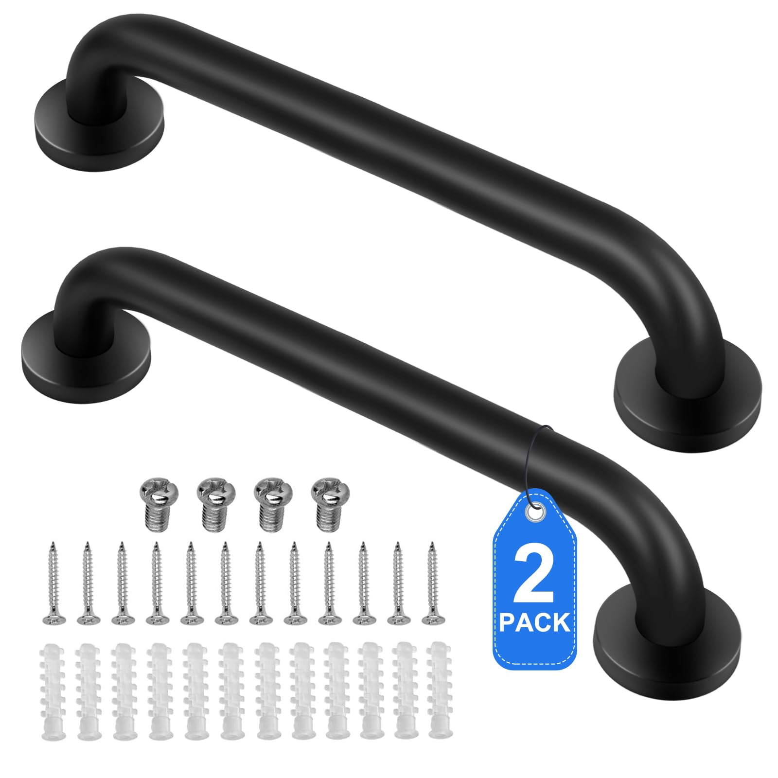 2 Pack Shower Grab Bar, Stainless Steel Bathroom Grab Bar, Shower ...