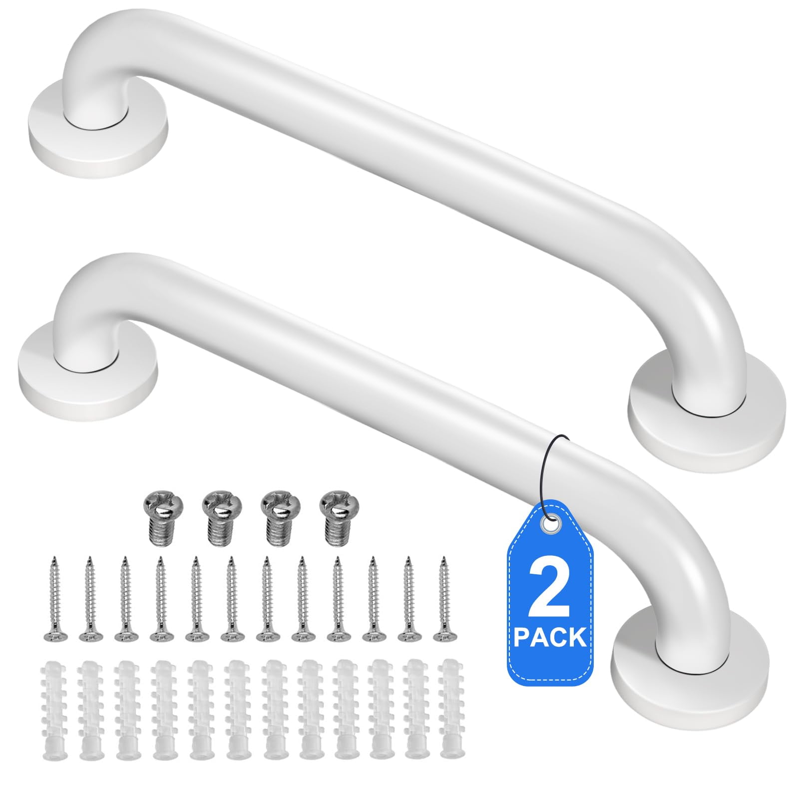 2 Pack Shower Grab Bar, Stainless Steel Bathroom Grab Bar, Shower ...