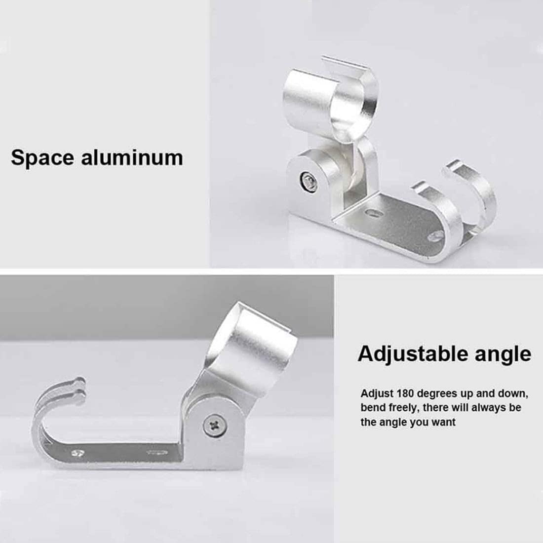 2 Pack Shower Head Holder, Adjustable Wall Mounted Shower Wand Holder ...