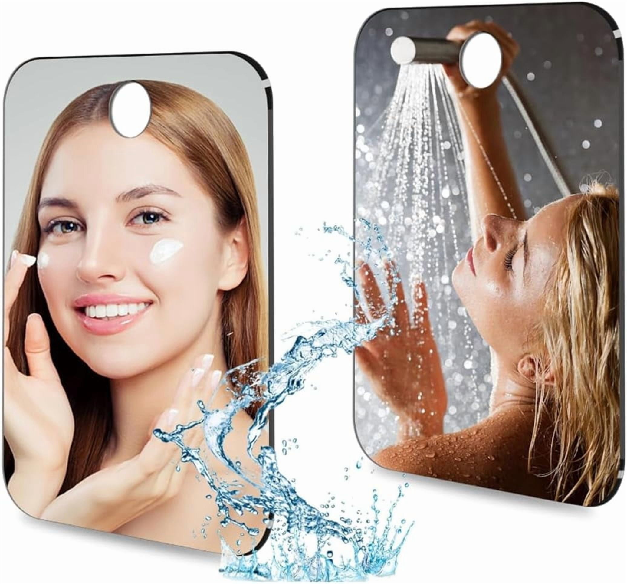 2 Pack Shower Mirror Fogless for Men and Women,fogless Mirror for ...