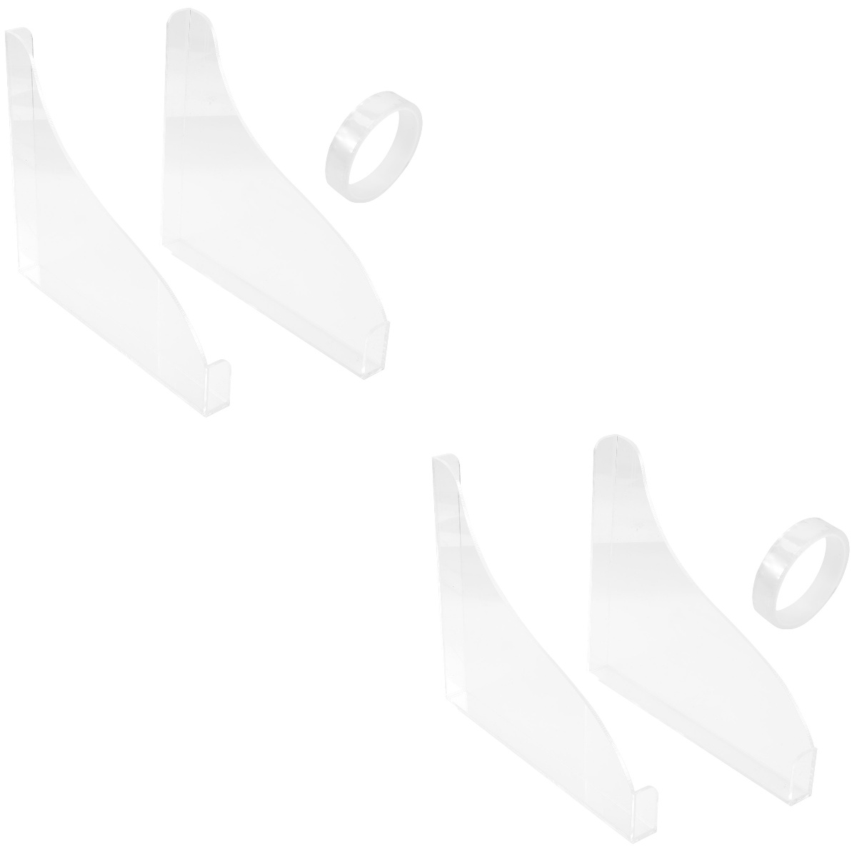 2 Pack Shower Splash Guard Stoppers Water Trough Man Transparent ...