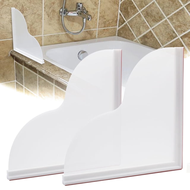 2 Pack Shower Splash Guard, Water Splash Guard with Mounting Tape for ...