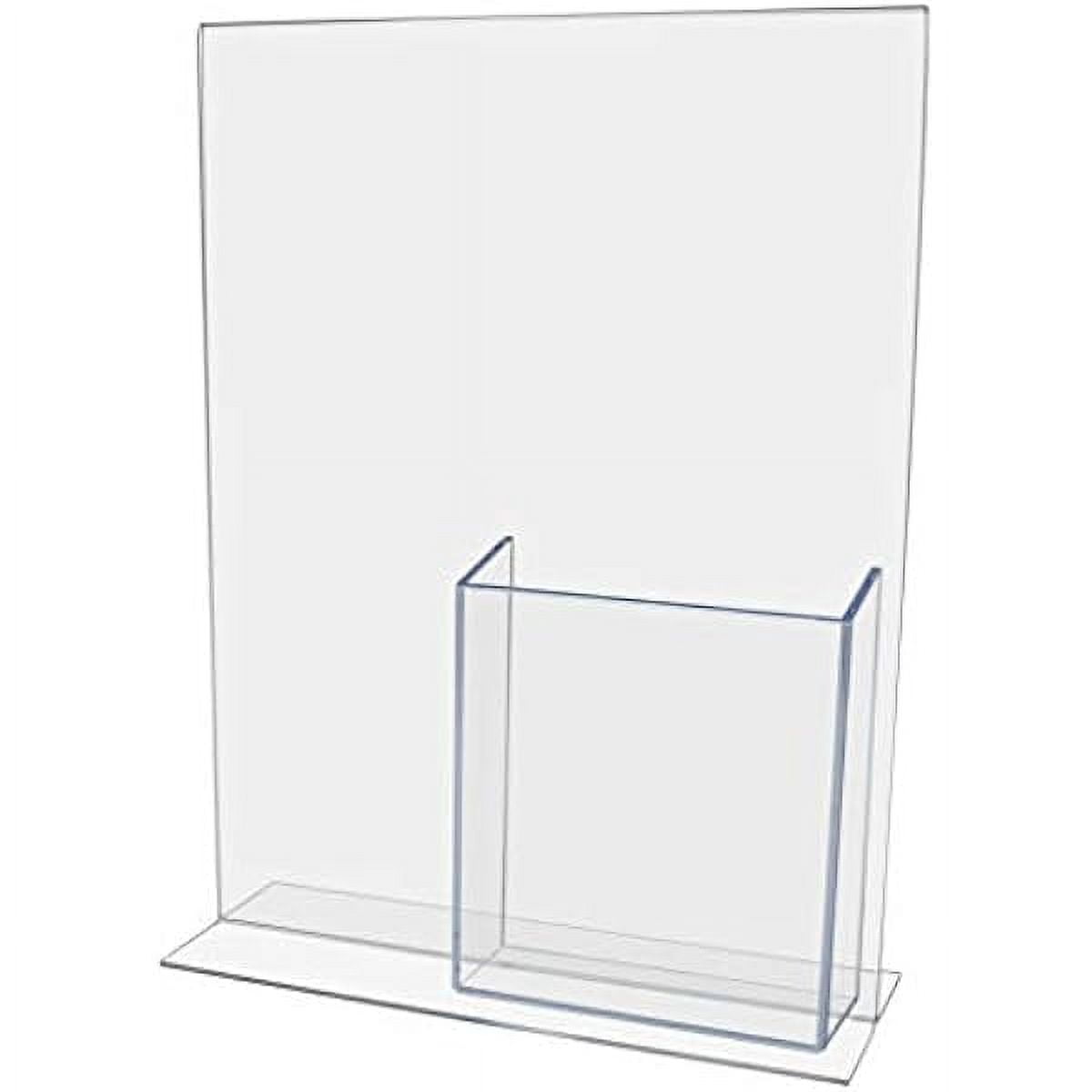 2 Pack Sign Holder for 8.5" x 11" Signs Countertop Display and 4" Wide ...