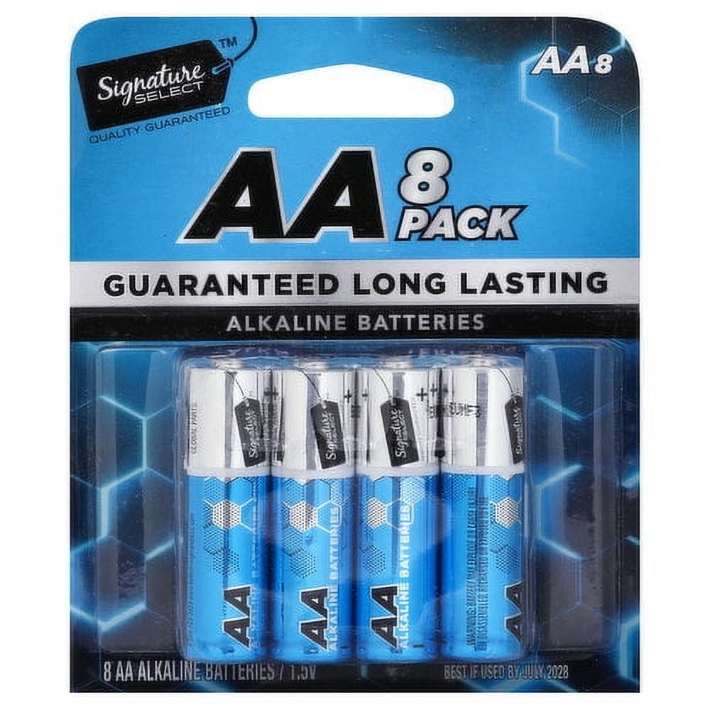 2 Pack - Signature SELECT Batteries AA 8 each Package May Vary ...