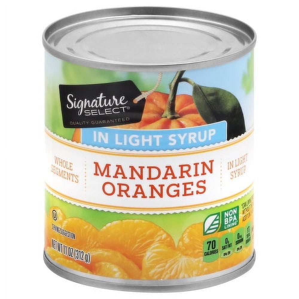 2 Pack - Signature SELECT Mandarin Oranges Whole Segments In Light Syrup 11 oz Package May Vary ...