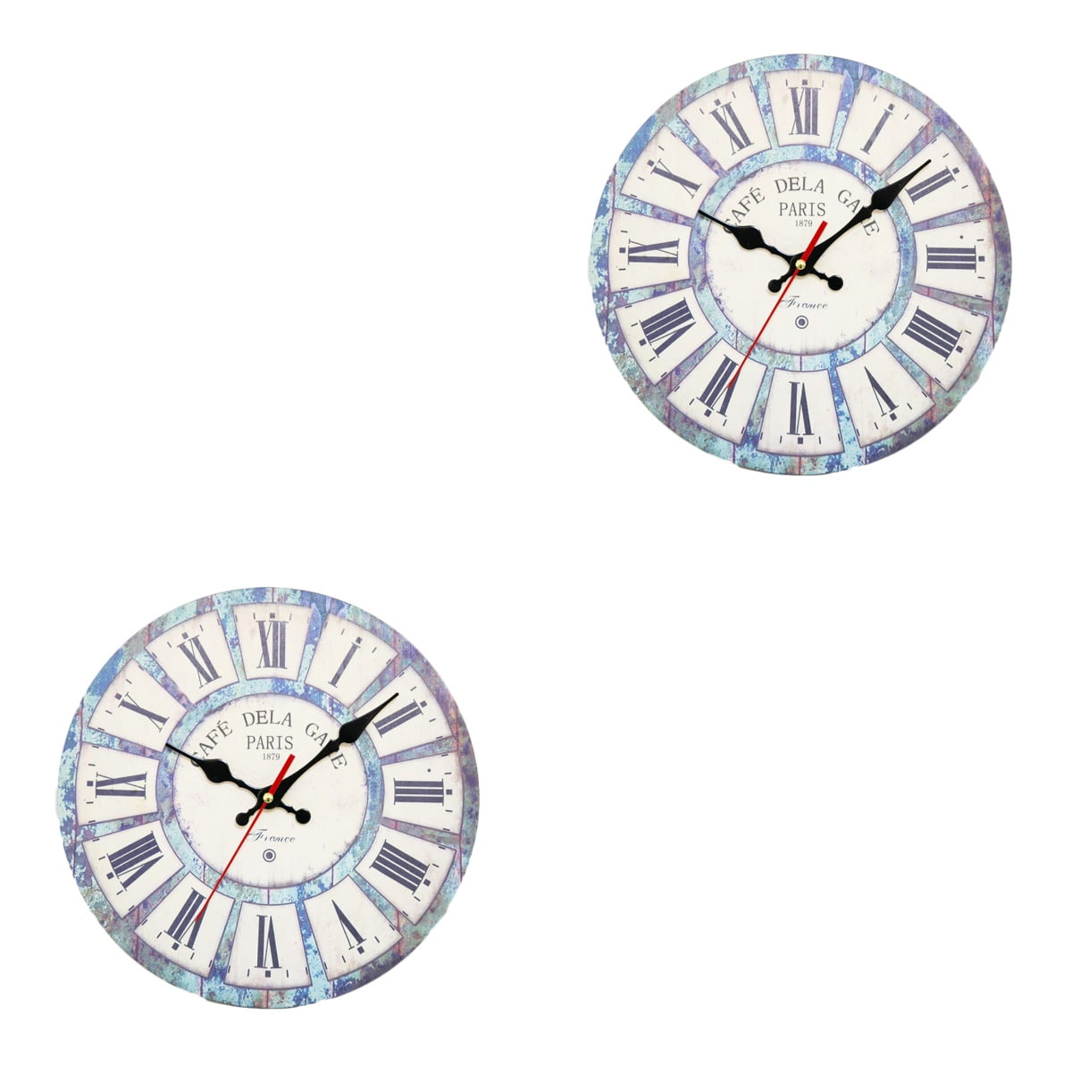 2 Pack Silent Clock Decorative Wall Vintage Reloj Pared Modernos Clocks ...