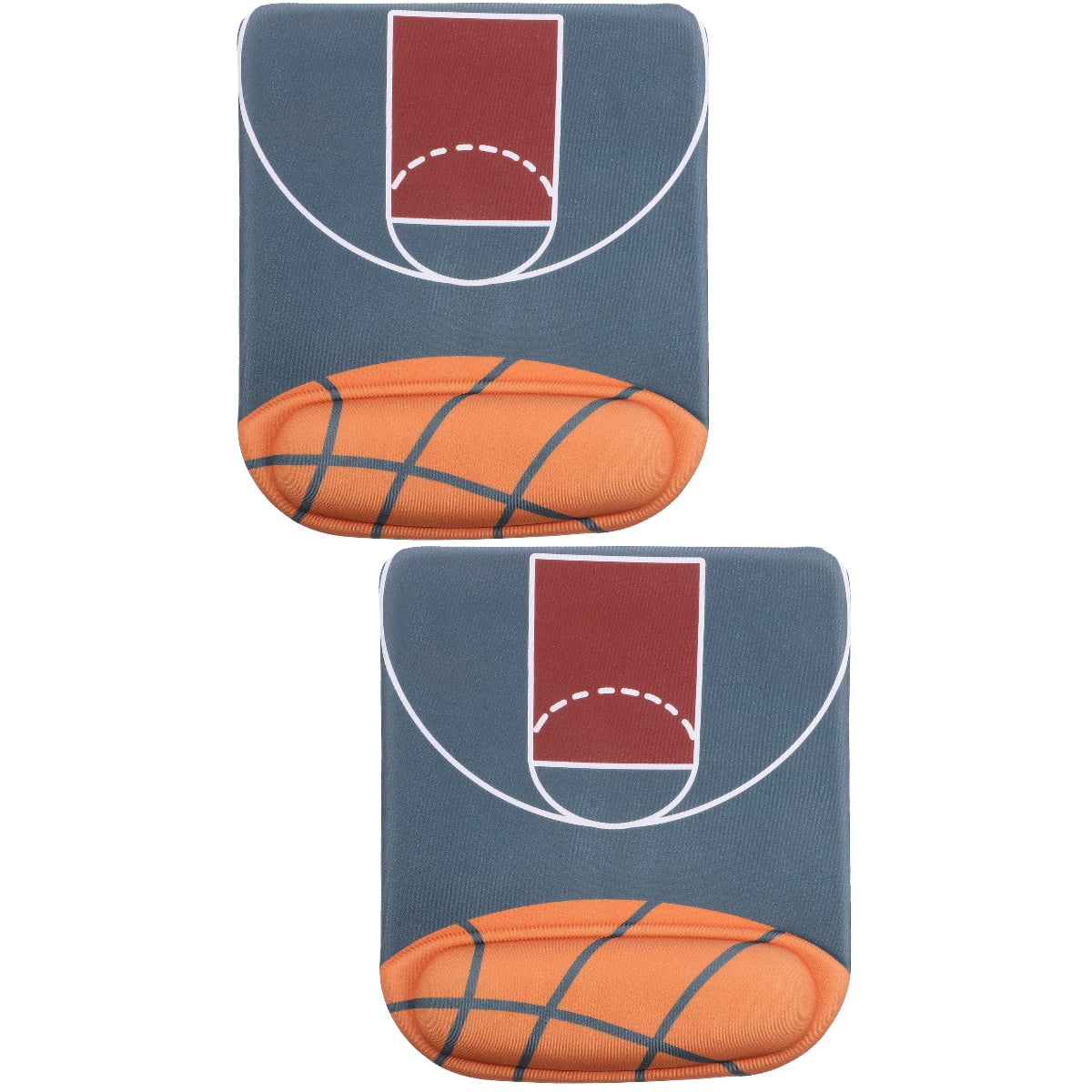 2 Pack Silicone 3d Mouse Pad Basketball Model with Wrist Rest Laptop ...