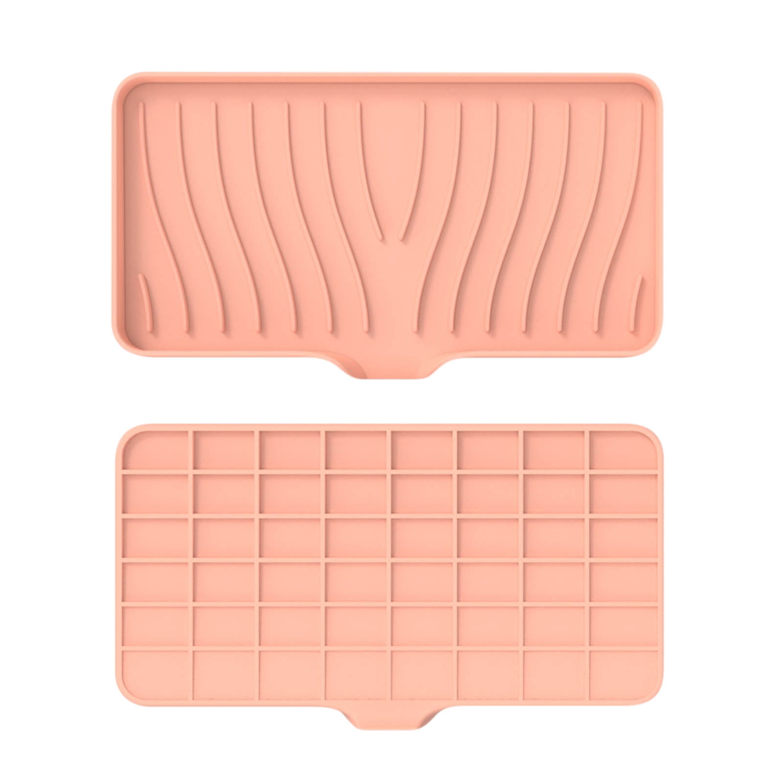 2 Pack Silicone Bathroom Soap Dishes with Drain Spout-Bathroom and ...