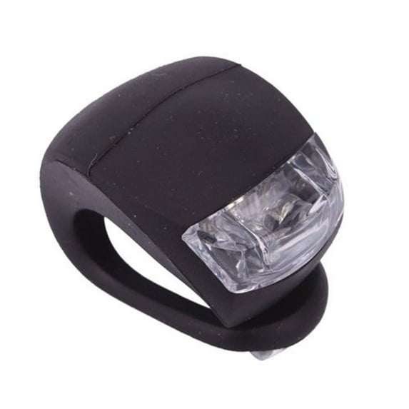 2 Pack Silicone Bicycle Front and Rear Light Set in Black; 3 Modes ...