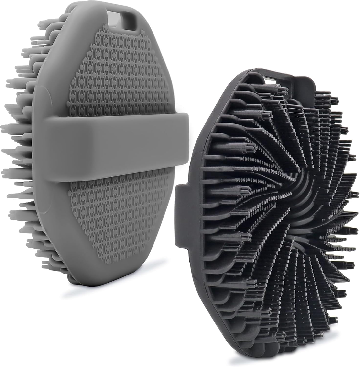 2-Pack Silicone Body Scrubber Shower Brushes,Exfoliating Body Scrubber ...