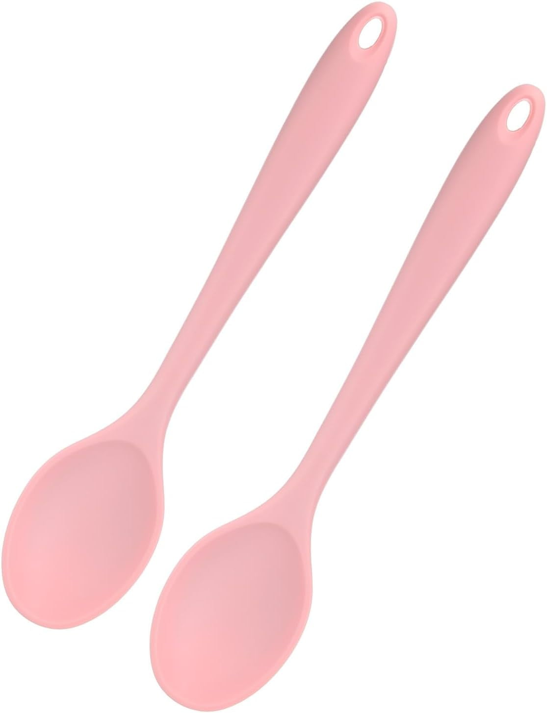 2-Pack Silicone Cooking Spoons, 10.6" Mixing Nonstick Heat-Resistant ...
