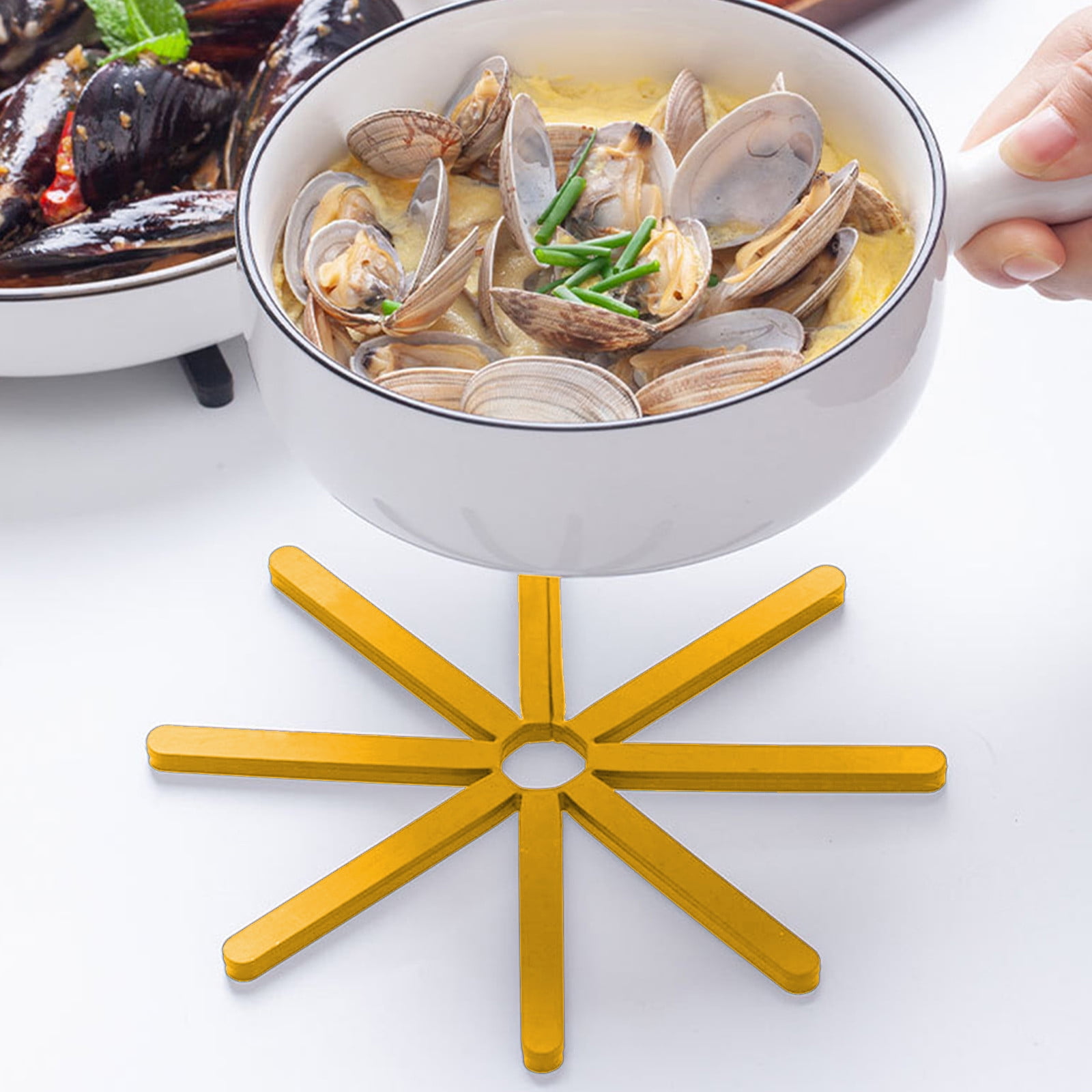 2-Pack Silicone Cup Coasters, Foldable Non-Slip Heat-Resistant Table ...