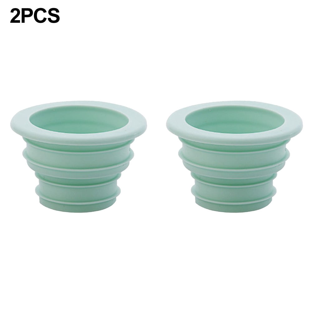 2 Pack Silicone Drain Pipe Sewer Seal Ring for Laundry Bathroom Kitchen ...