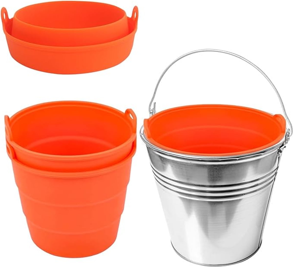 2 Pack Silicone Drip Tray Liners,Grease Bucket Silicone Liner for Drip ...