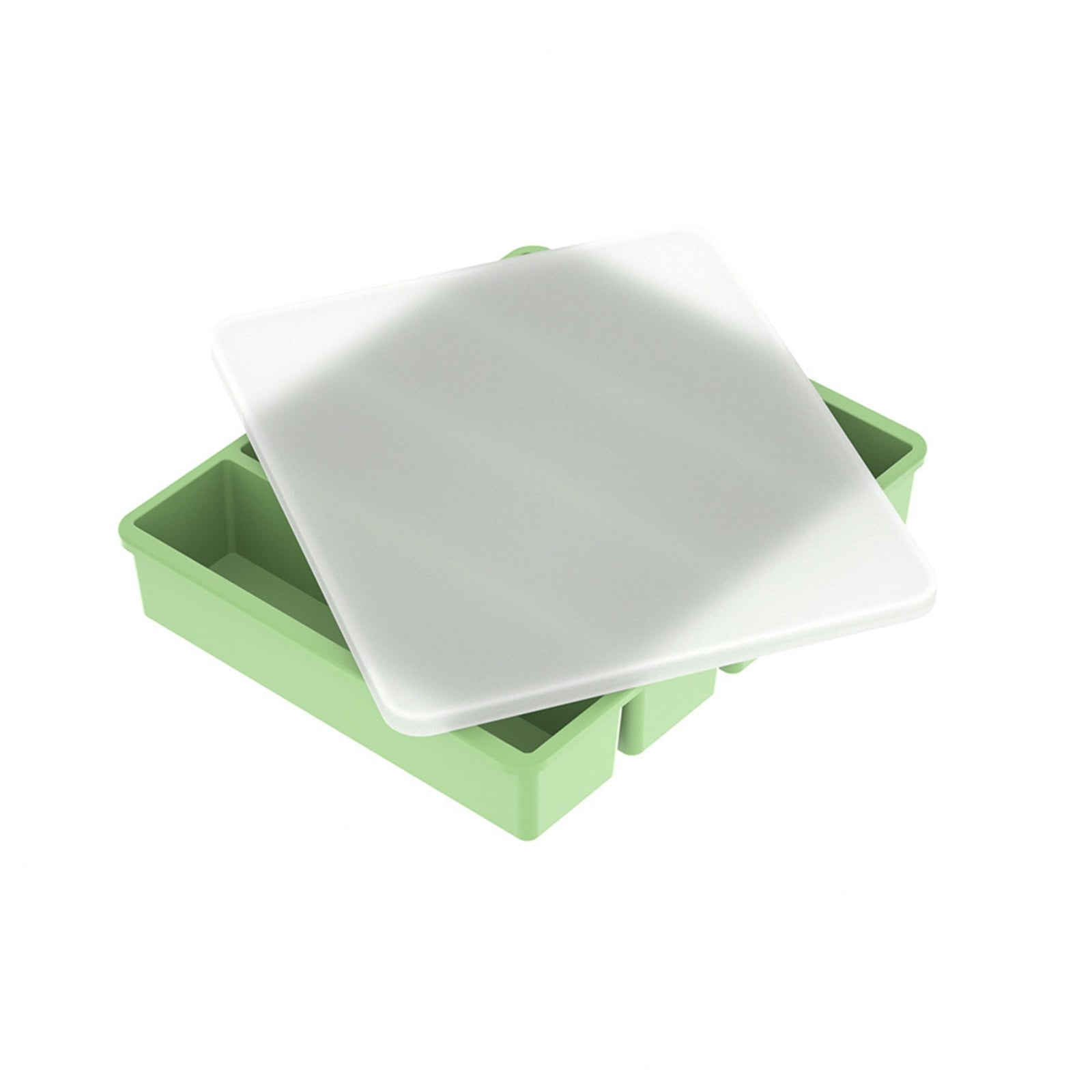 2-Pack Silicone Freezer Trays with Lids - 1-Cup Leakproof Containers ...