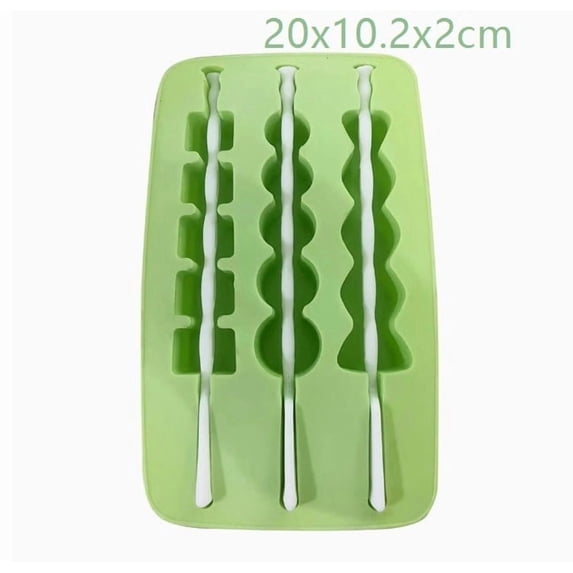 2 Pack Silicone Ice Cream Mold with Lid - Fun DIY Ice Cube Maker for ...