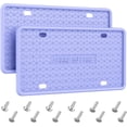 2 Pack Silicone License Plate Frame Front Back License Plate Cover ...