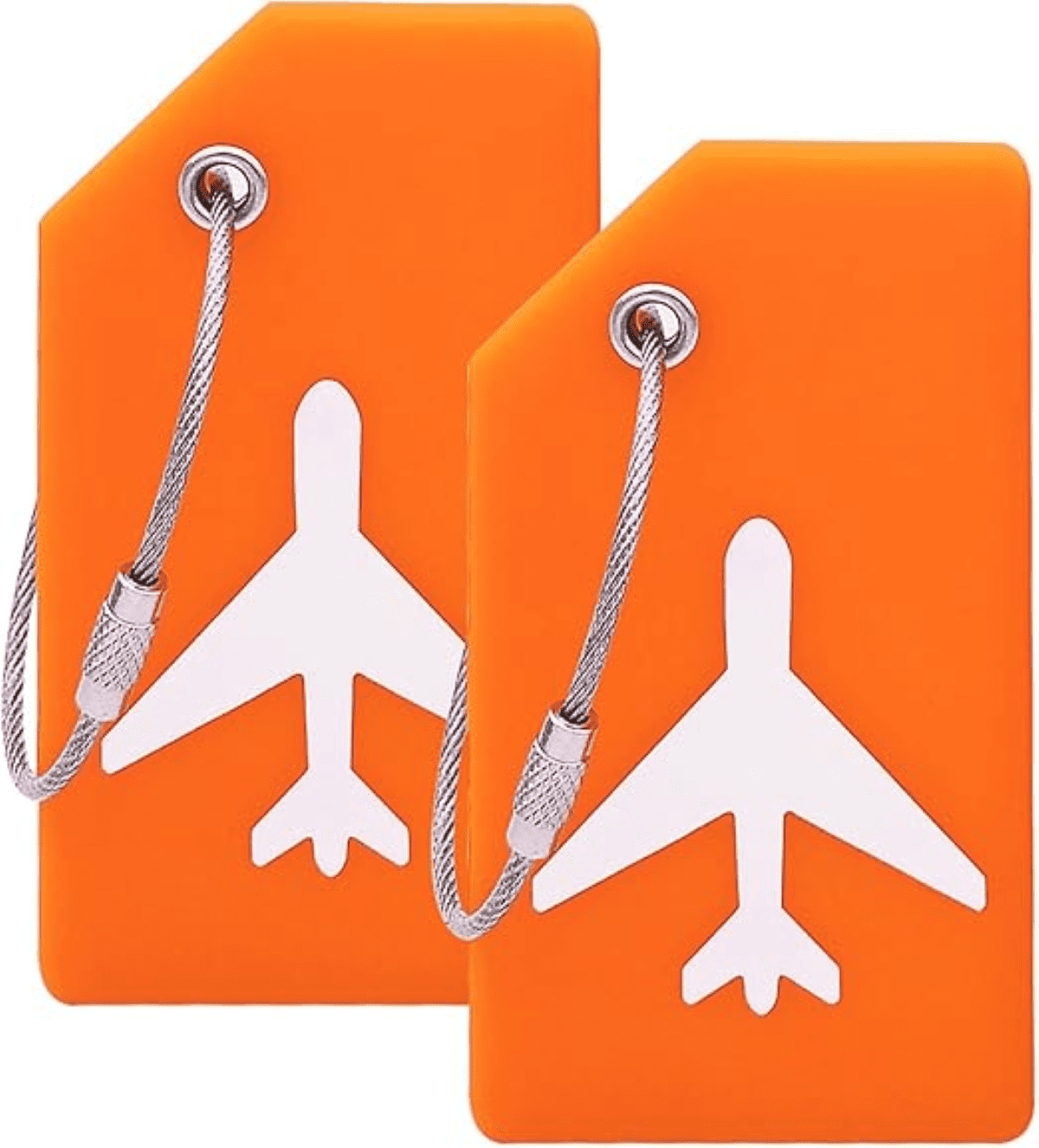 2-Pack Silicone Luggage Tags for Suitcases – TSA Approved Travel Bag ...